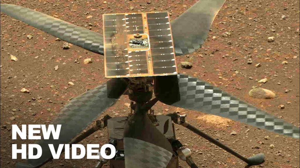 New HD Video of Mars Helicopter Ingenuity Spinning Its Rotor Blades ...